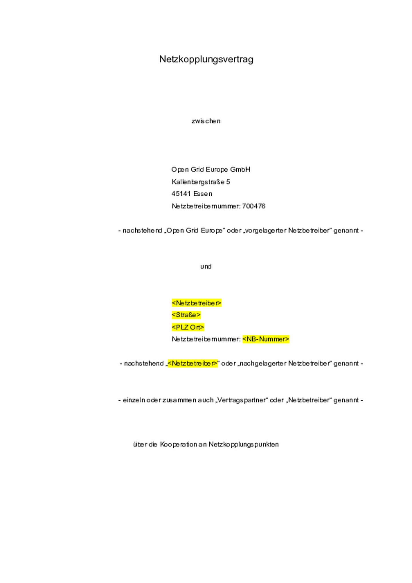 Overview Network Operators | OGE